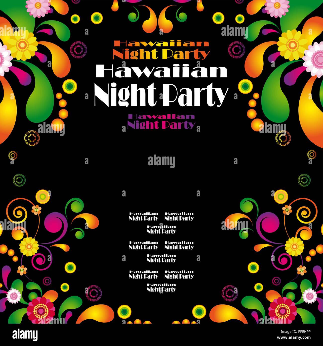 Flower of the night Stock Vector Images - Alamy