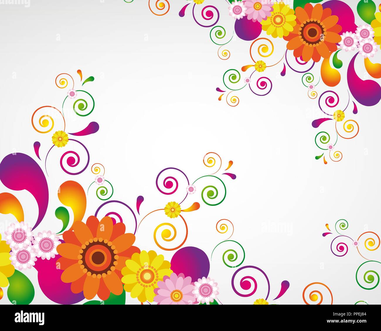 Gift card. Floral design background Stock Vector Image & Art - Alamy
