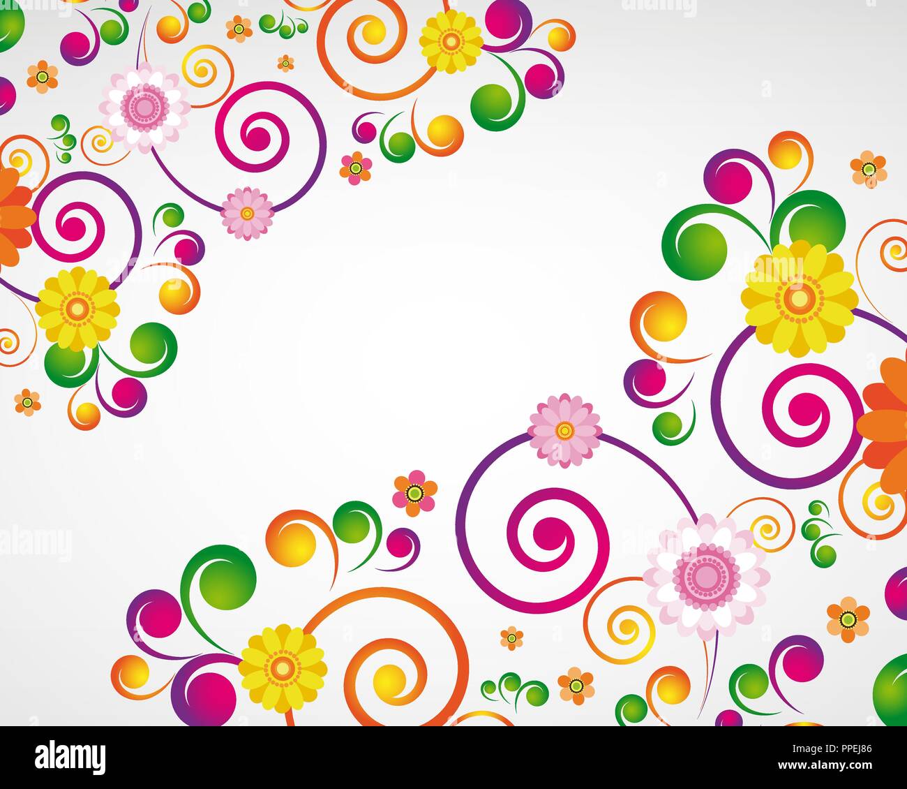 Gift card. Floral design background Stock Vector Image & Art - Alamy