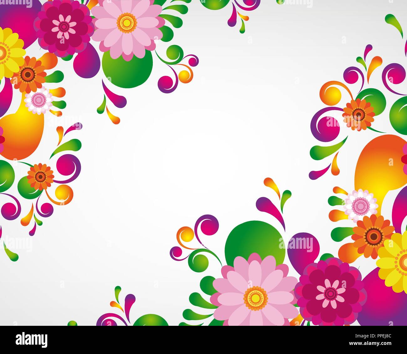 Gift card. Floral design background Stock Vector Image & Art - Alamy