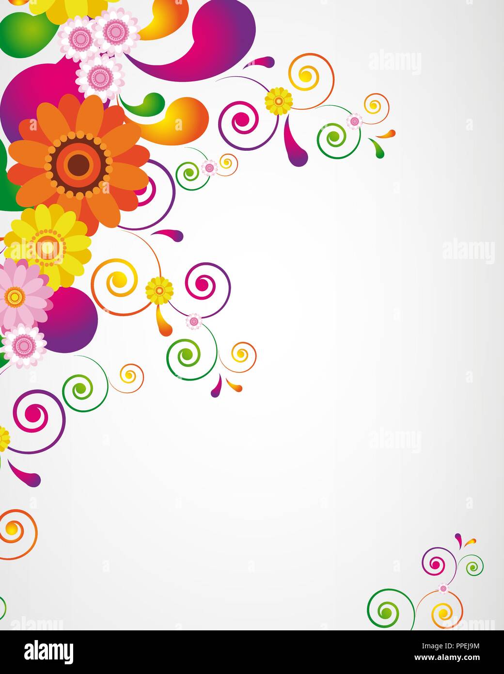 Gift card. Floral design background Stock Vector Image & Art - Alamy