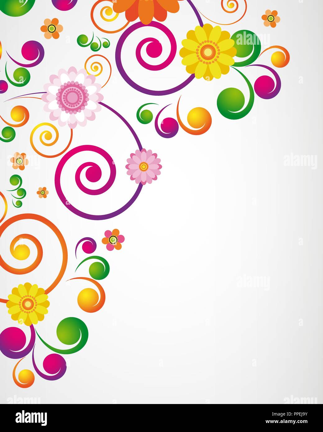 Gift card. Floral design background Stock Vector Image & Art - Alamy