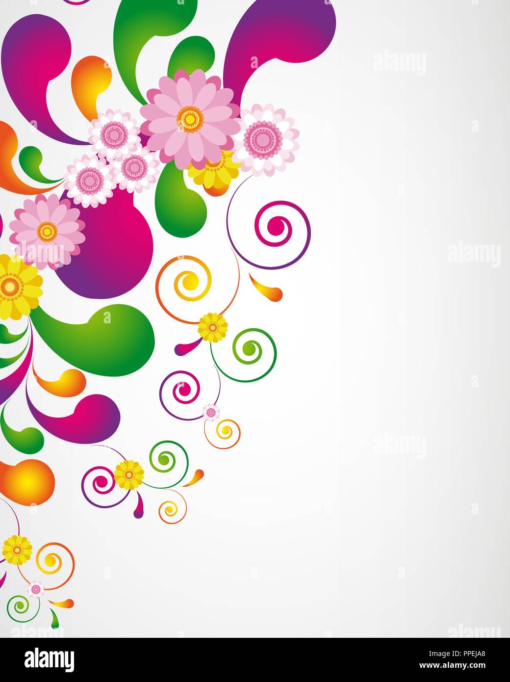 Gift card. Floral design background Stock Vector Image & Art - Alamy