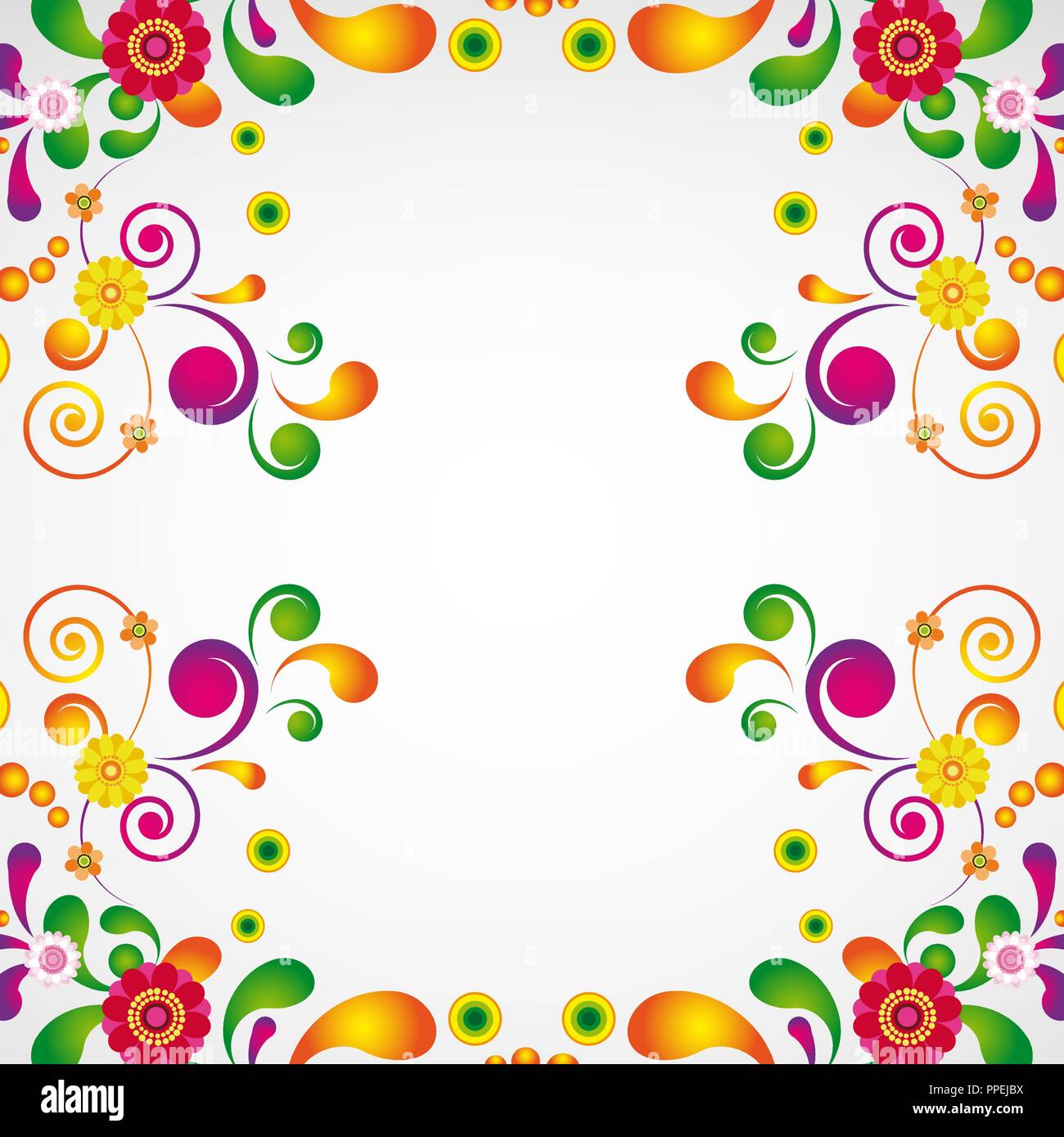 Multicolor rose Stock Vector Images - Alamy