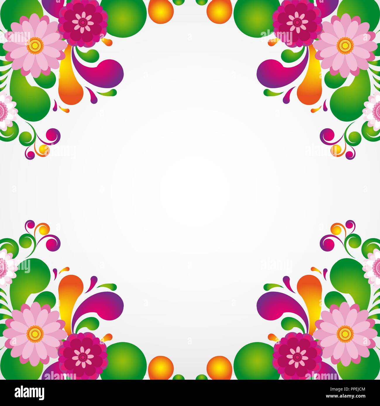 Multicolor flower background Stock Vector Images - Alamy