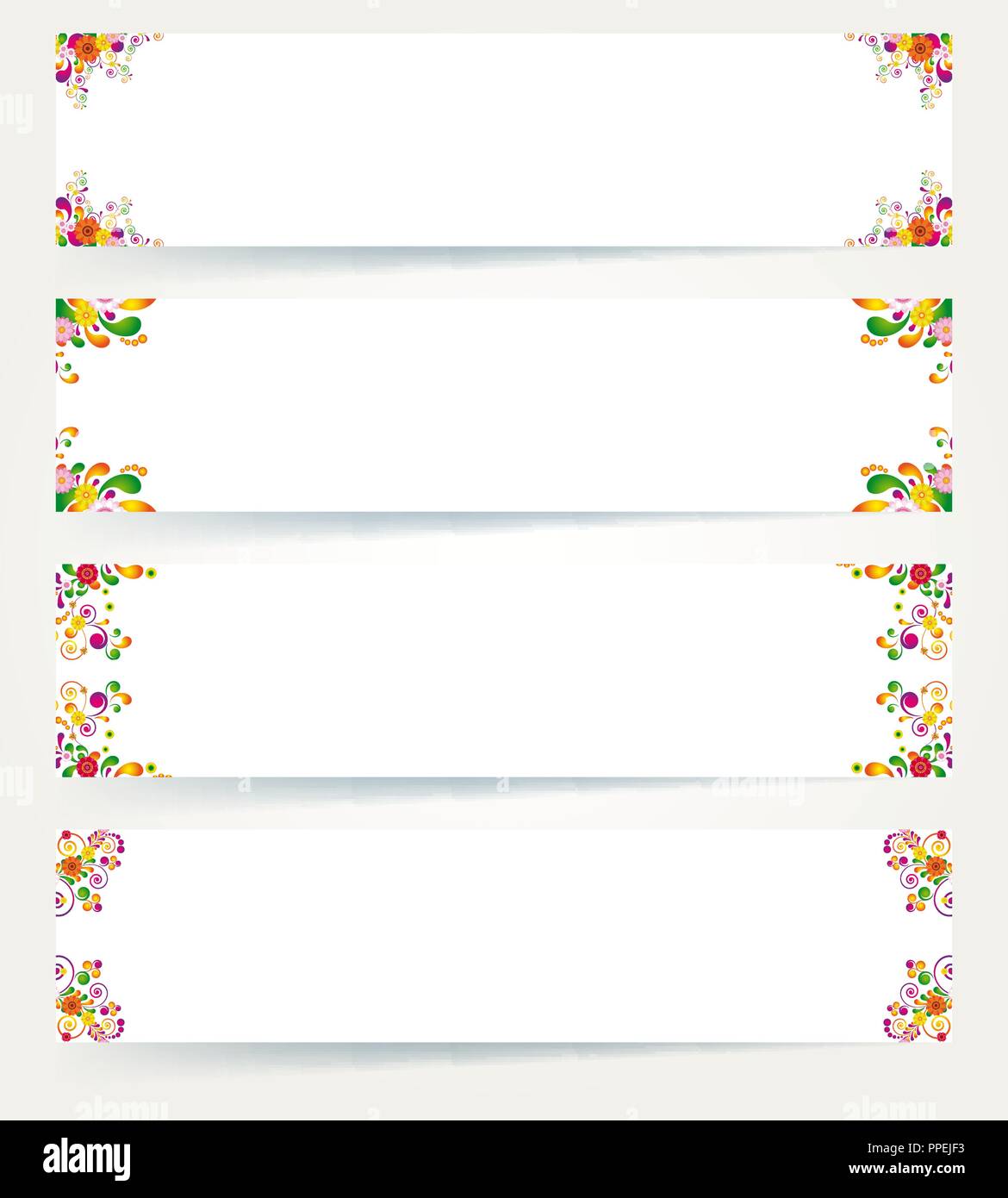 Floral design banners Stock Vector Image & Art - Alamy