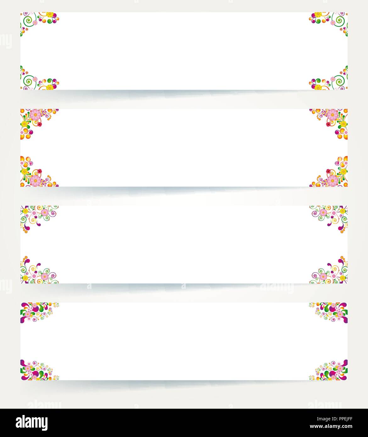 Floral design banners Stock Vector Image & Art - Alamy
