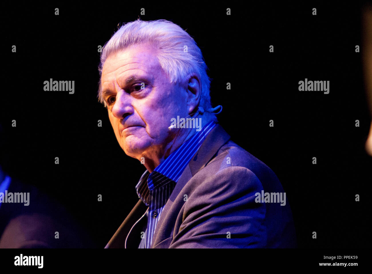 The American author John Irving at a reading in the Residenztheater in ...