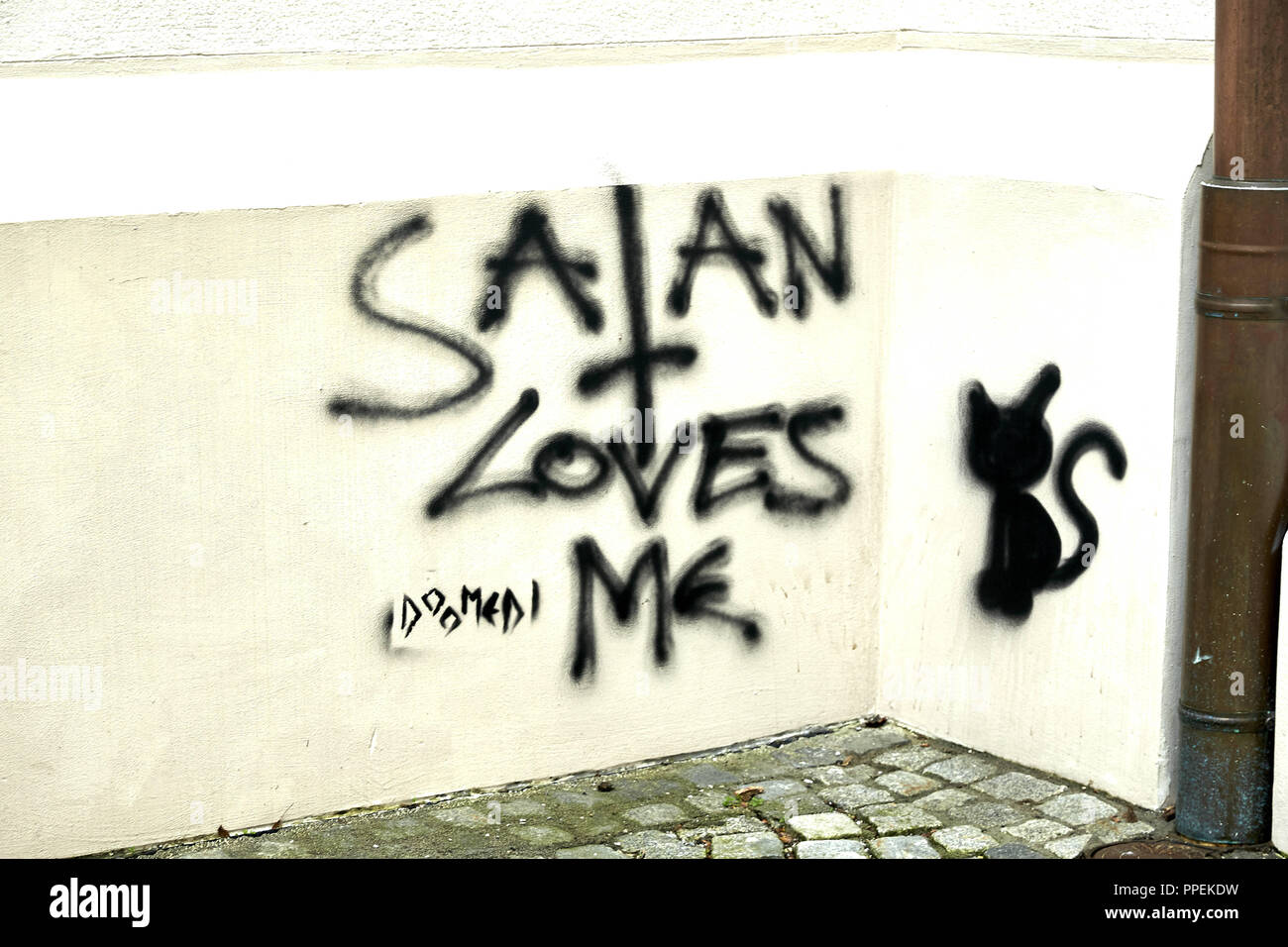 Satan loves me hi-res stock photography and images - Alamy
