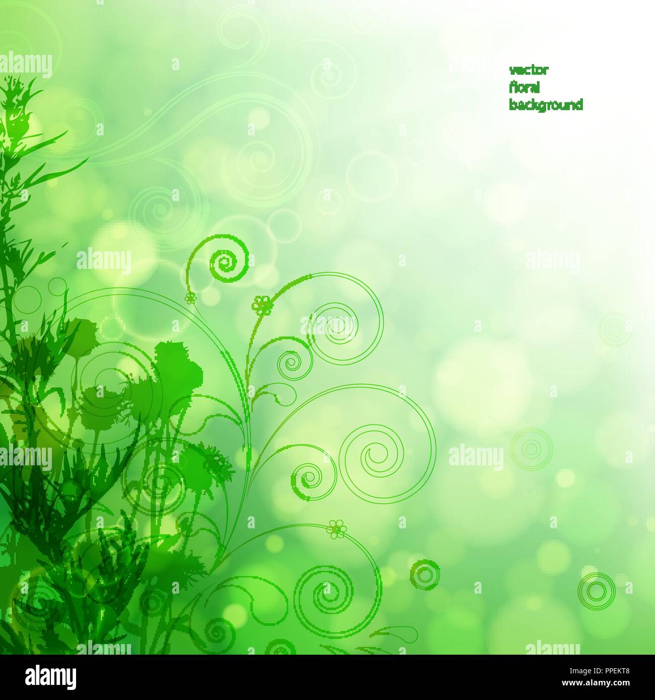 Nice green background Stock Vector Images - Alamy