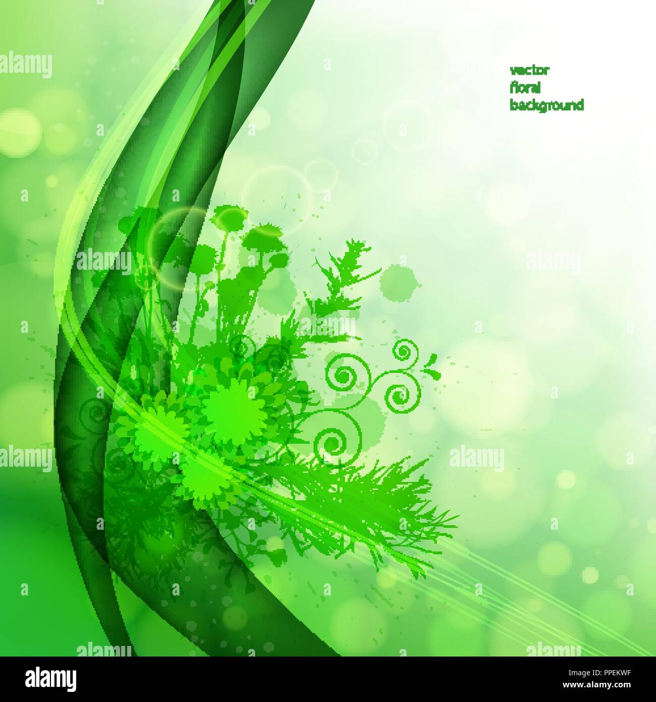 Nice green background Stock Vector Images - Alamy