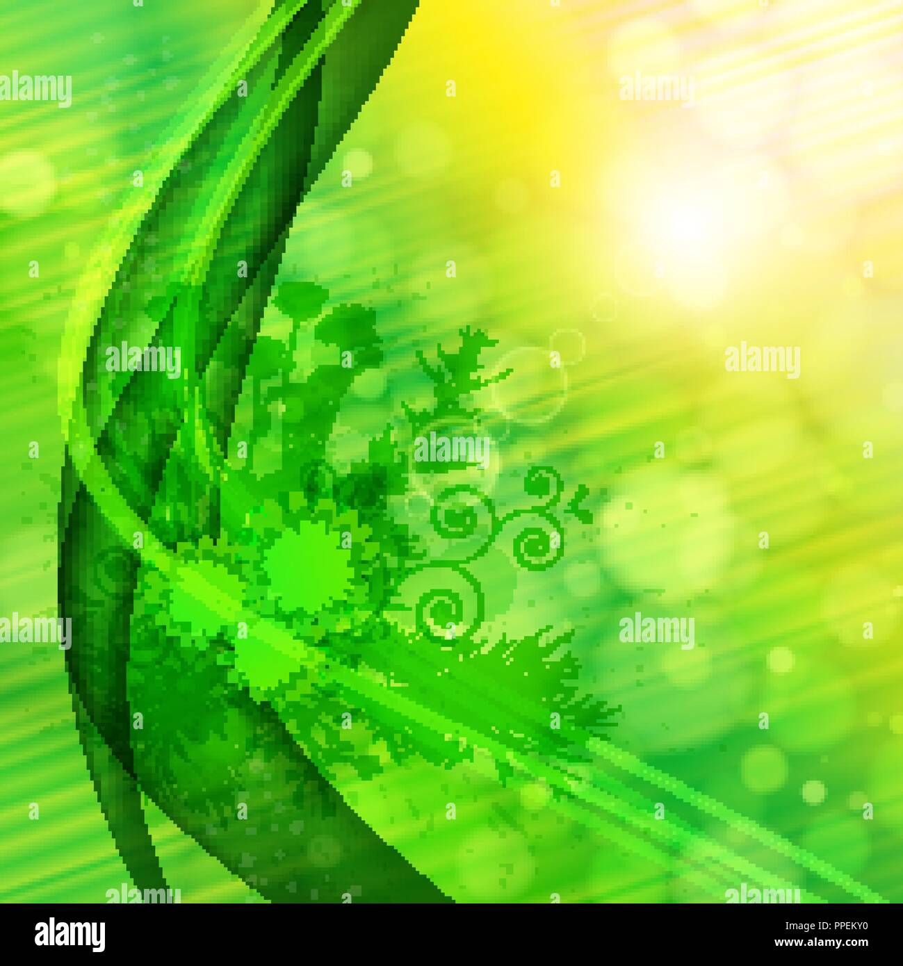 Green abstract design hi-res stock photography and images - Alamy