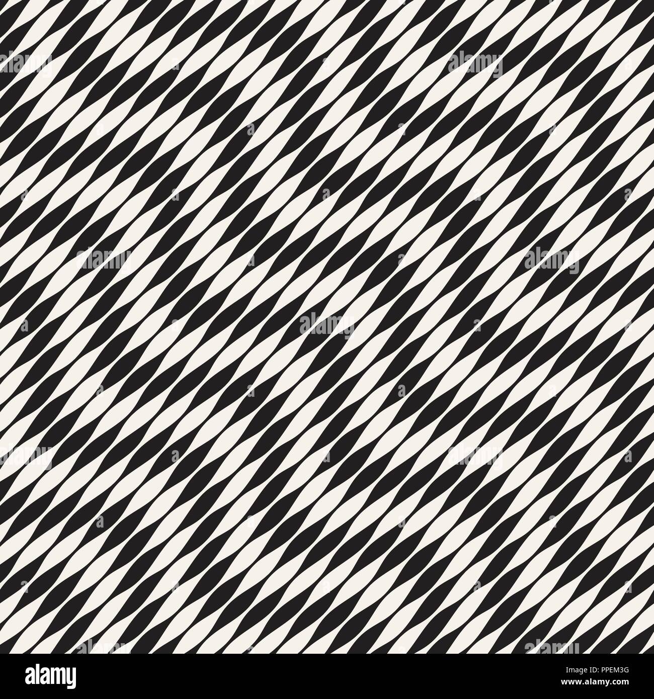 Seamless ripple pattern. Repeating vector texture. Wavy graphic background. Simple wave stripes ...
