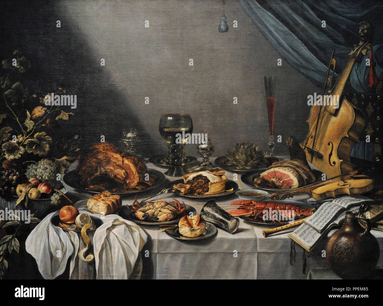 Bread fruit and glass pieter claesz hi-res stock photography and images ...