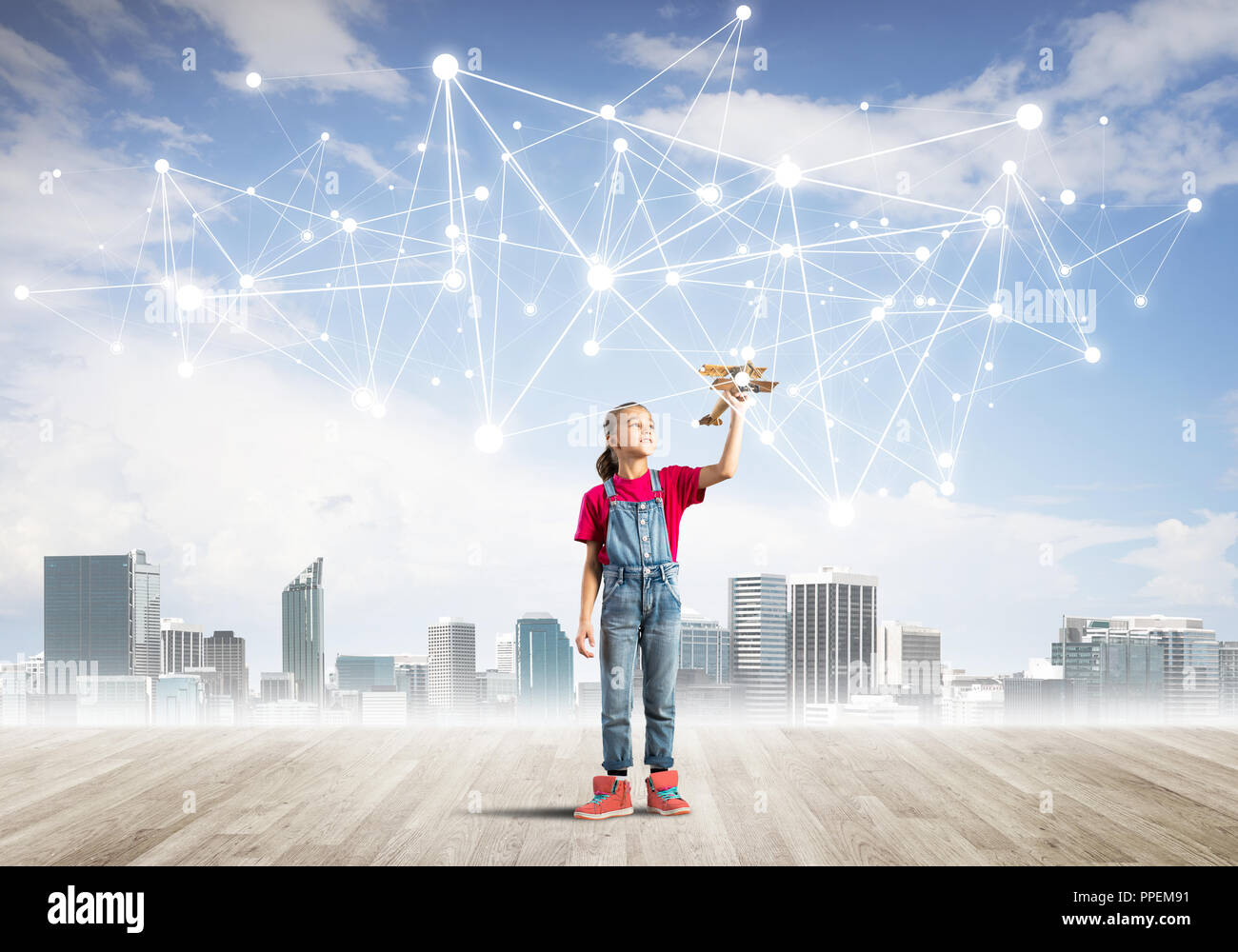 Concept of social wireless connection and internet use for ...