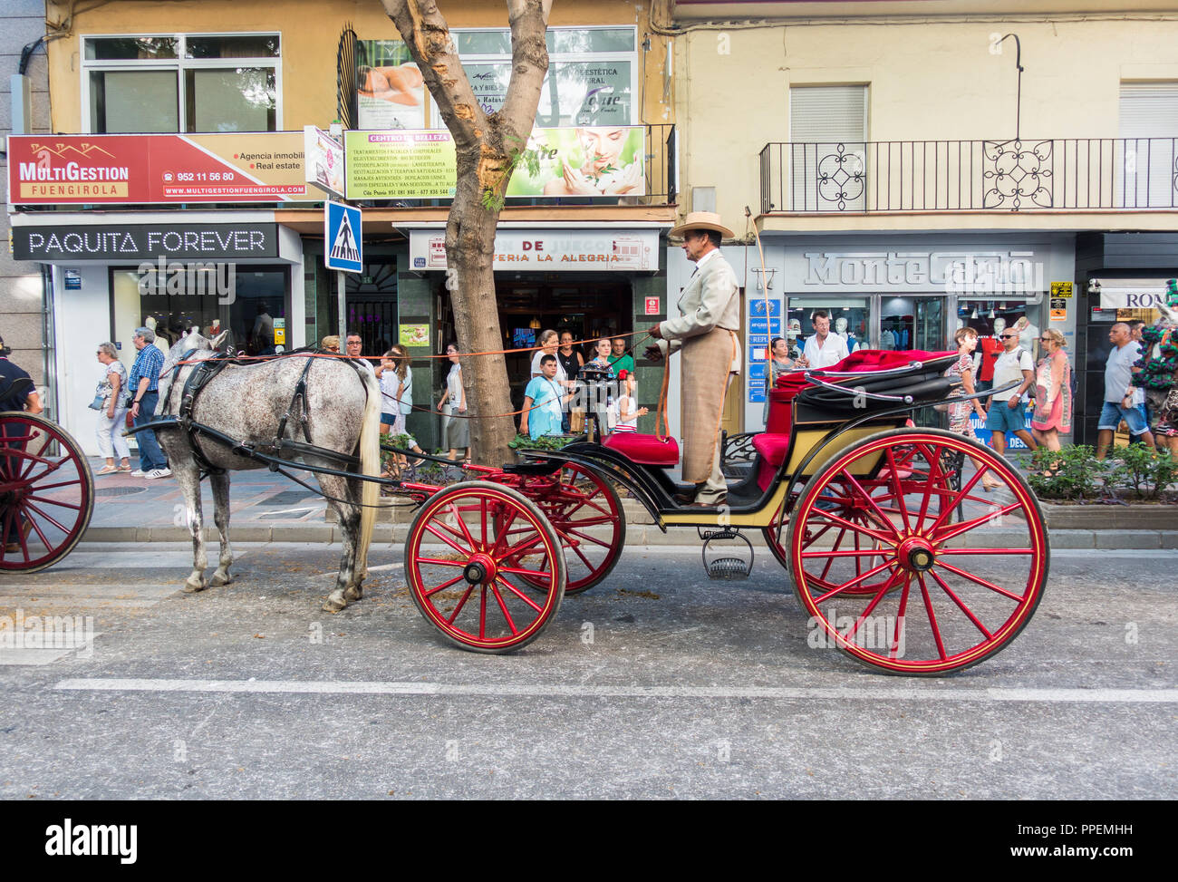 Coachman driving horse drawn carriage hi-res stock photography and ...