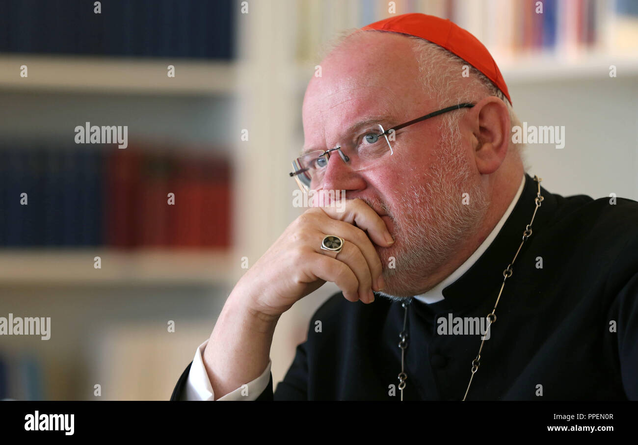 Cardinal Reinhard Marx during a conversation on the occasion of the ...