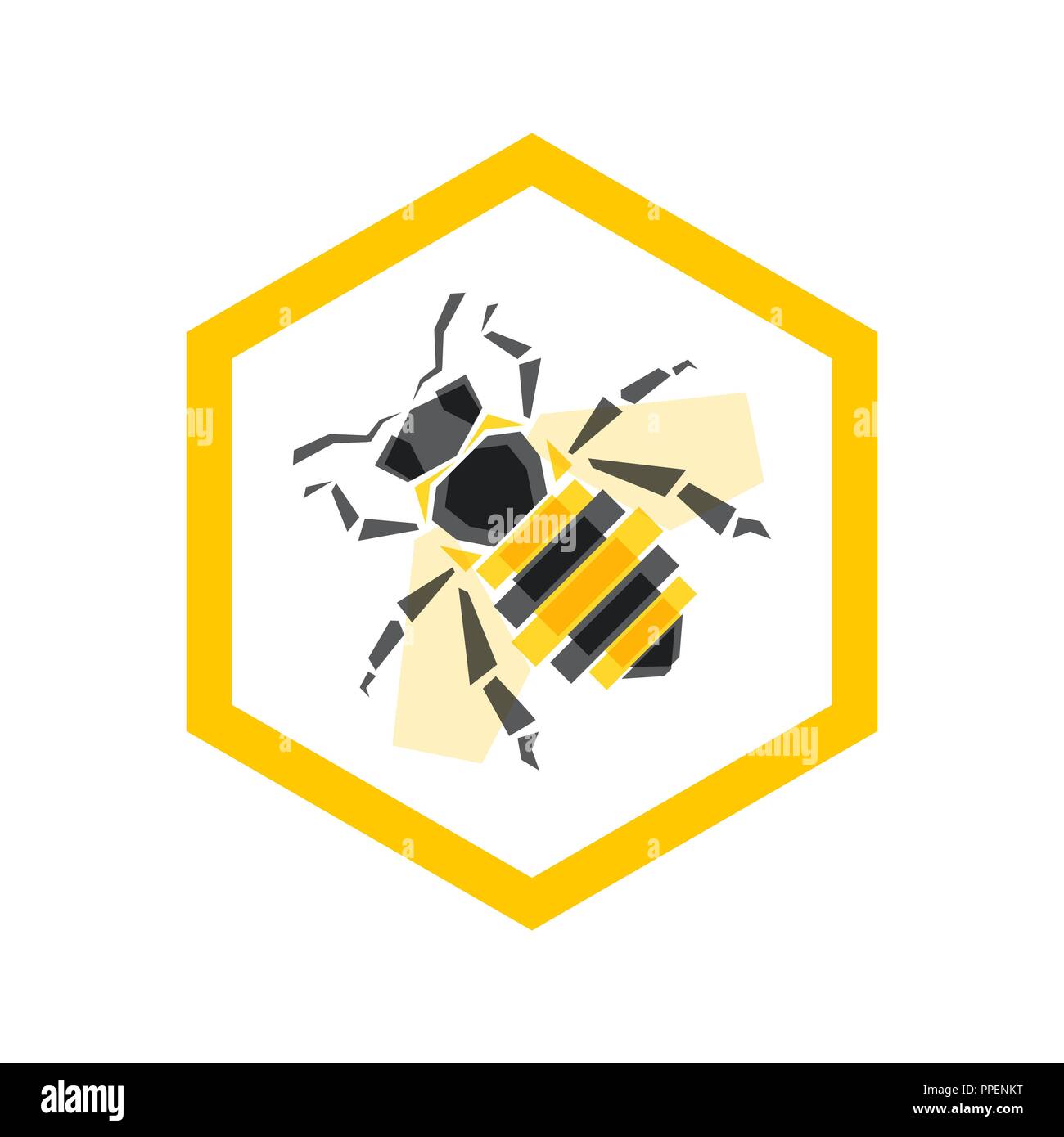 Hexagon silhouette Cut Out Stock Images & Pictures - Alamy