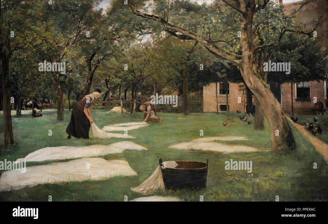 Max Liebermann (1847-1935). German painter. The Bleaching Ground, 1882 ...