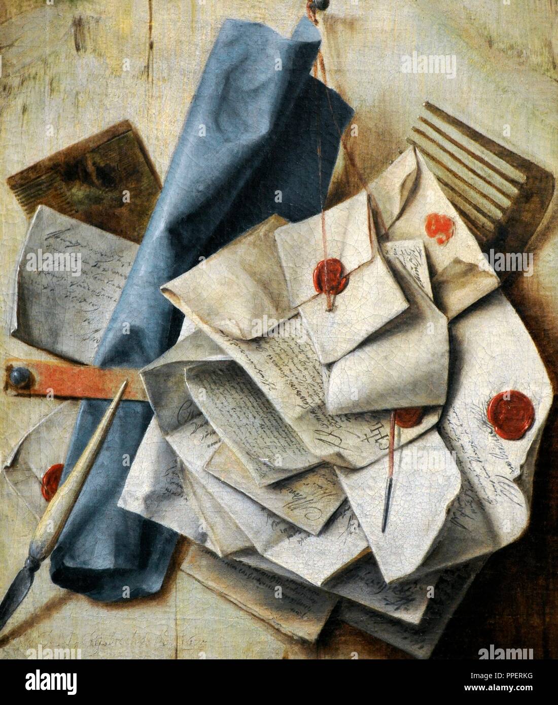 Still life 17th century writing hi-res stock photography and images - Alamy