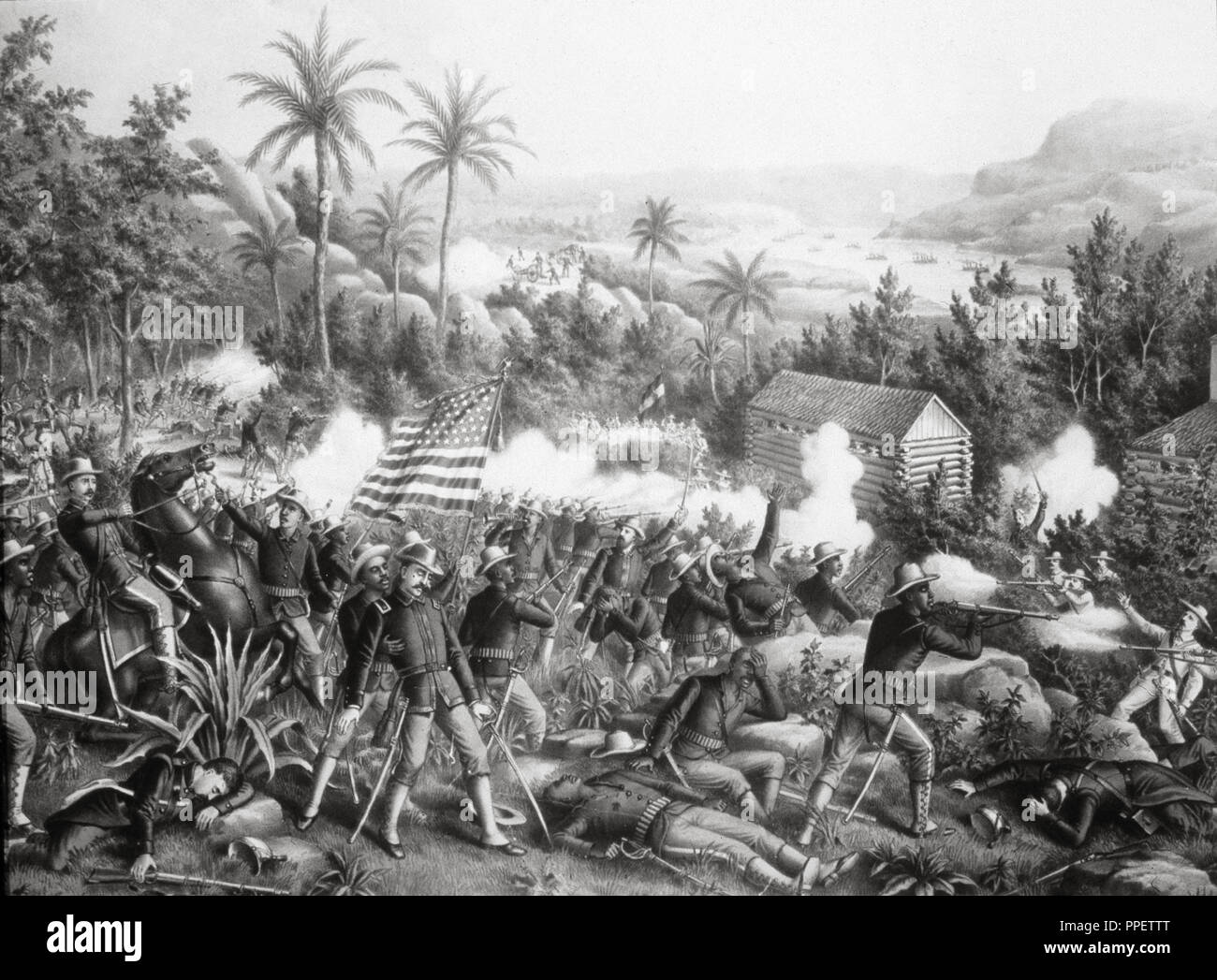 Spanish American War. The all Black 9th and 10th Cavalry known as "The ...