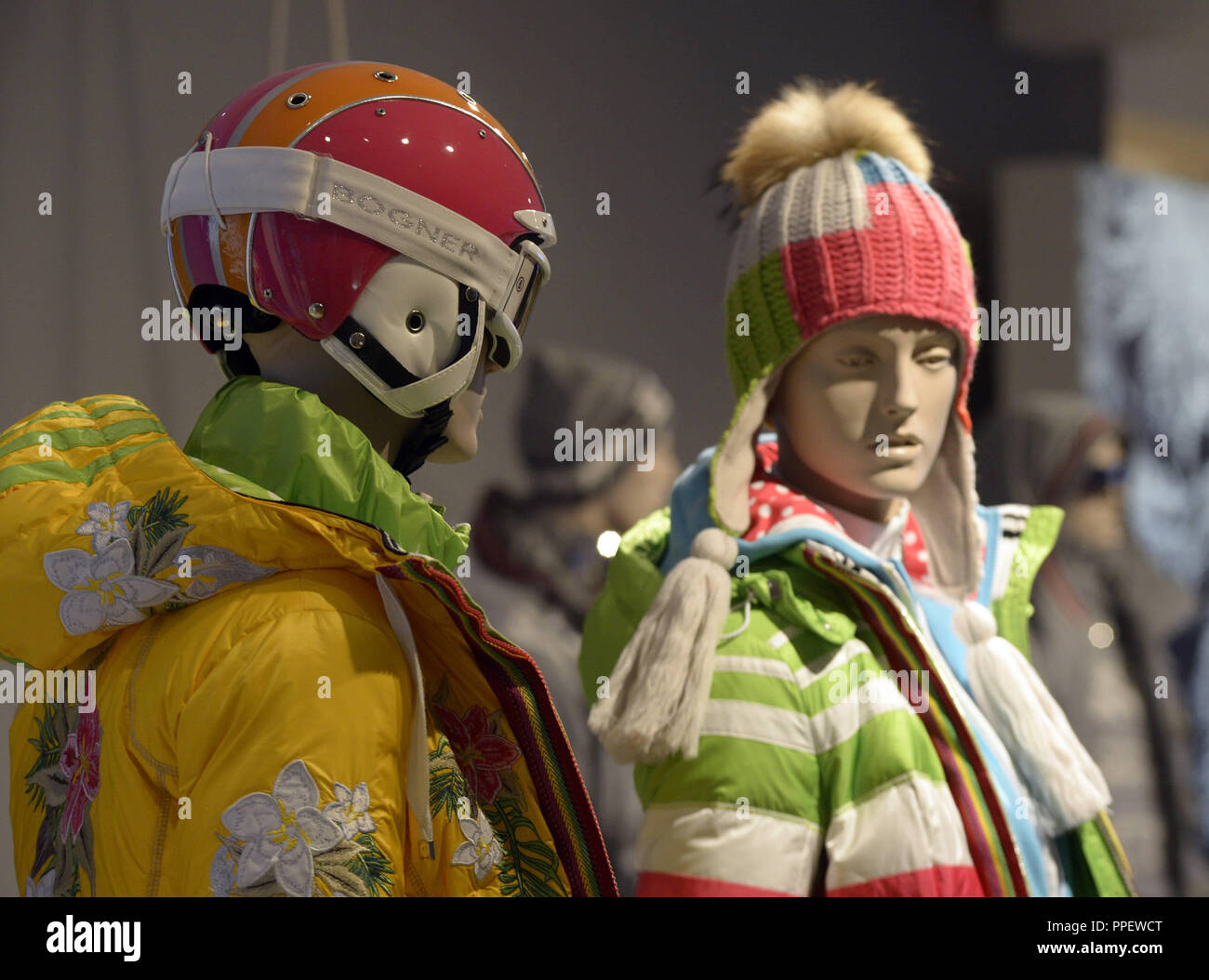 Part of the fashion collection for next winter in a showroom at the ...