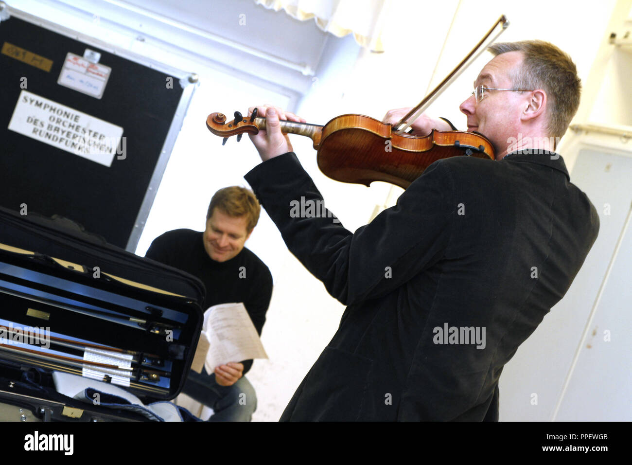 Photo reportage: The Symphony Orchestra of the Bavarian Radio during ...