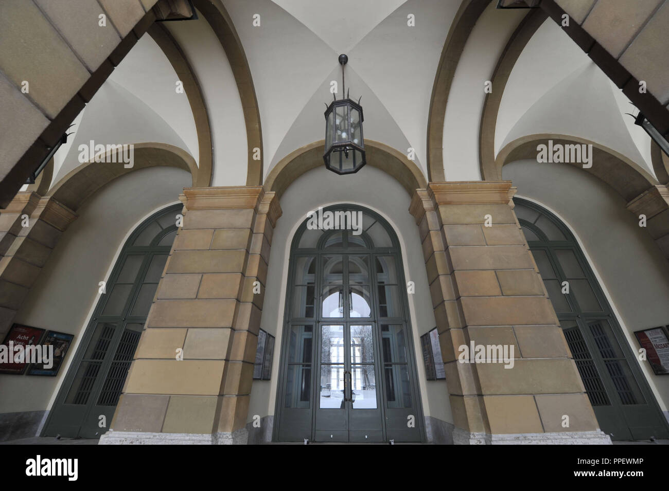 Arcades on the north side of the Munich Residenz, which, among others ...