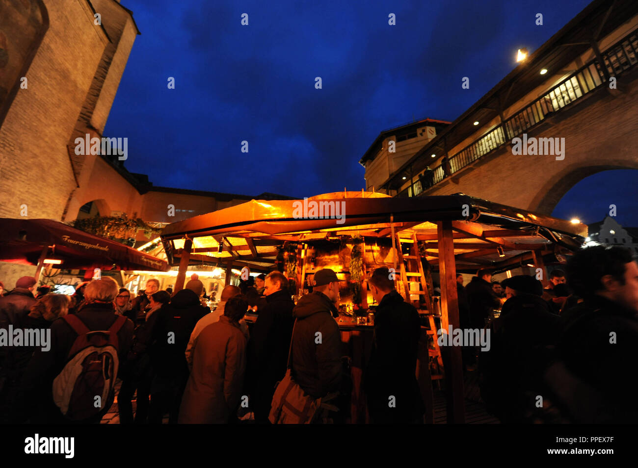 Feuerzangenbowle (burnt punch) at Isartor in Munich Stock Photo - Alamy