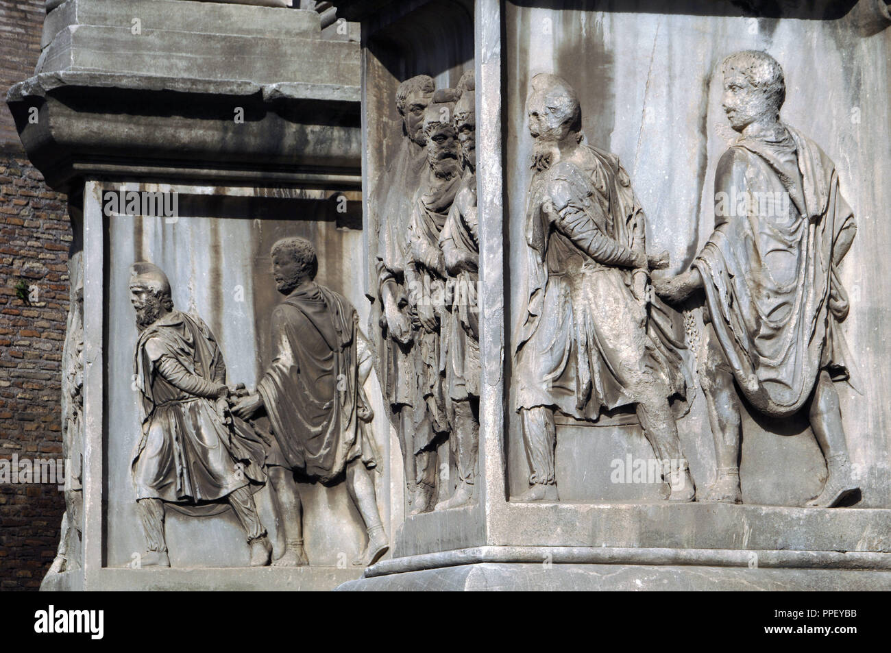 Italy. Rome. Arch of Septimius Severus. Triumphal arch built in 203 AD ...