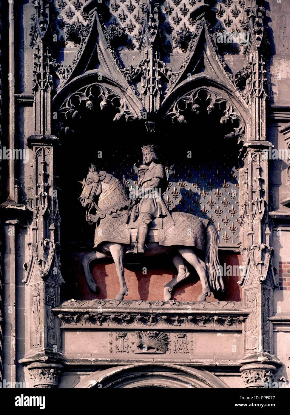 REPRODUCCION DE LA ESTATUA ECUESTRE DE LUIS XII QUE FUE DESTRUIDA EN ...