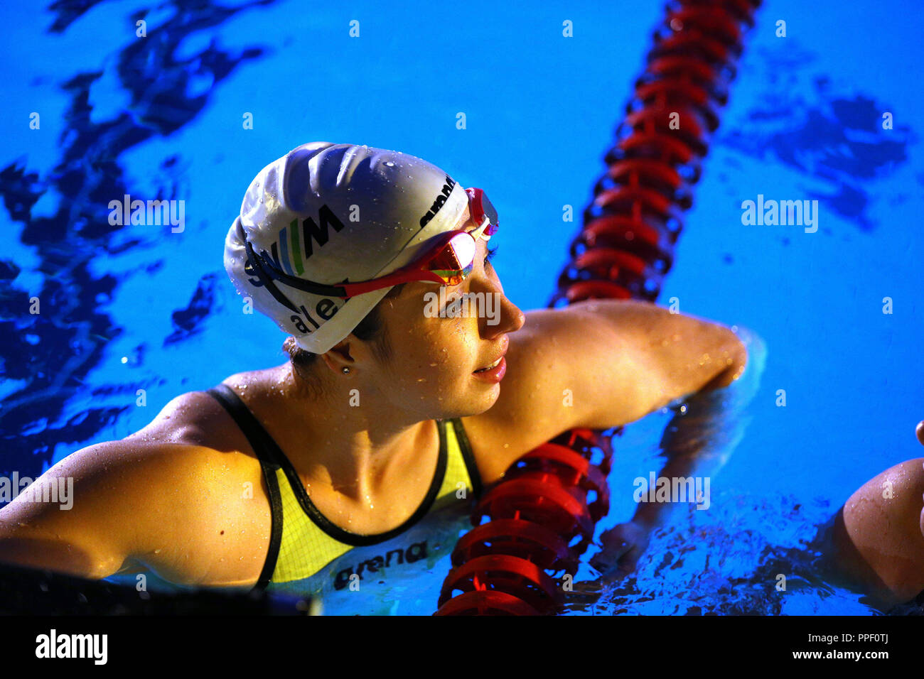 Alexandra Wenk at the "Head-Trophy" swim festival in the Munich Olympia ...