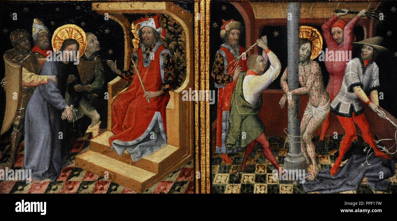 Cologne Style. Devotional Picture with 12 Scenes of the Life of Christ ...