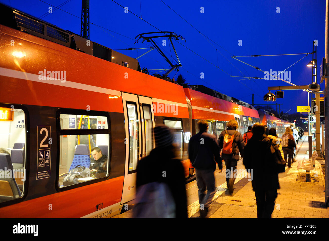Getting on the train hi-res stock photography and images - Alamy