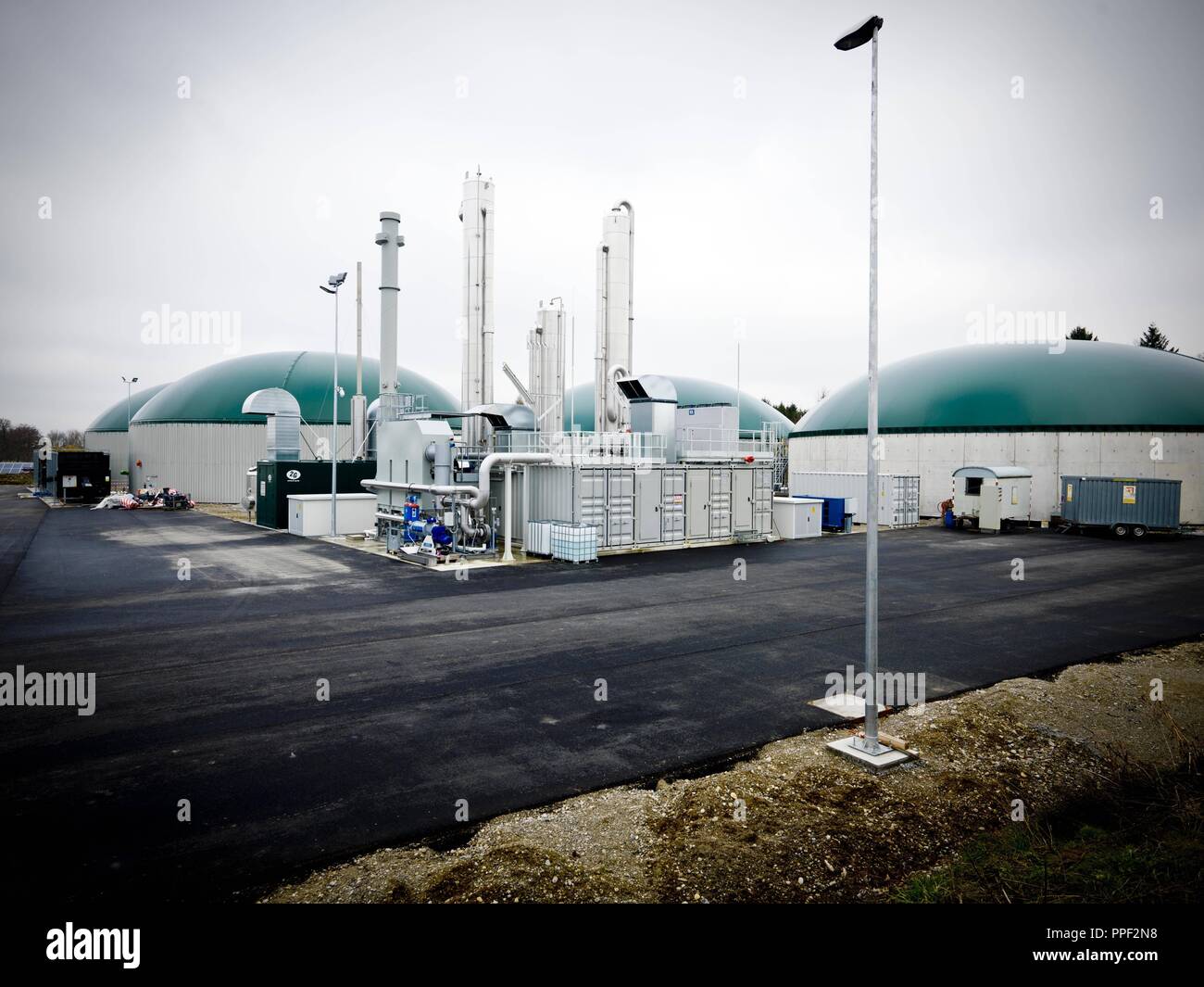 Biogas plant (BGEA) from Bayernets Ltd., Egg in Mammendorf, Germany ...