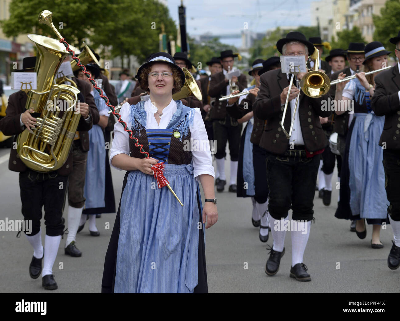 Participants in the procession for the anniversary "100 Years of ...