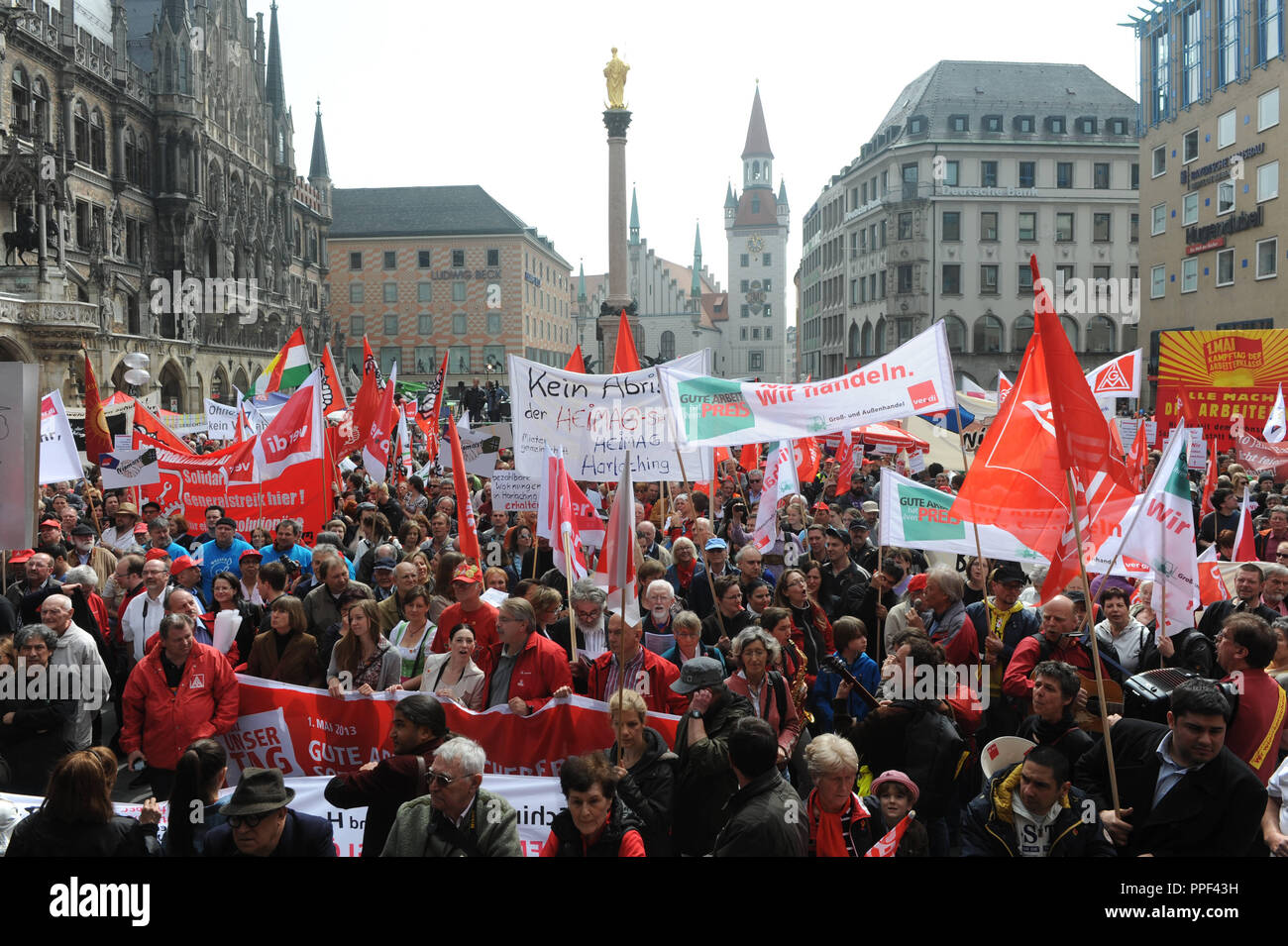Labour day rally munich hi-res stock photography and images - Alamy