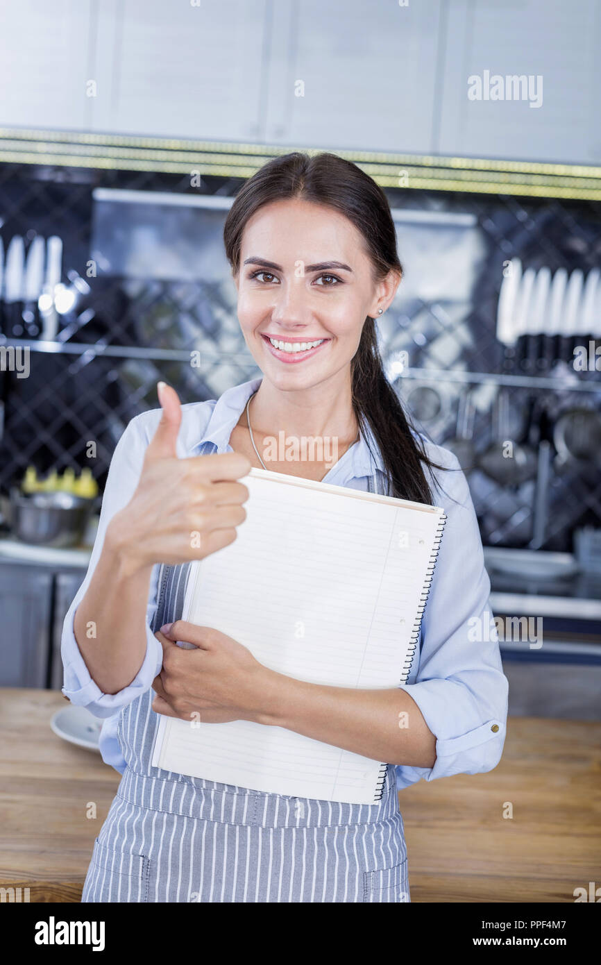 Beautiful lady cooking in kitchen hi-res stock photography and images ...