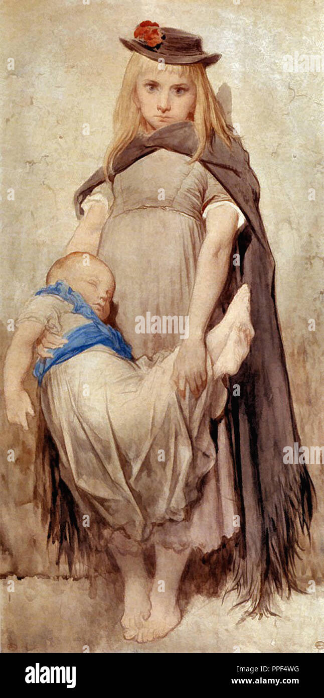 Doré Gustave - Jeune Mendiante Stock Photo - Alamy