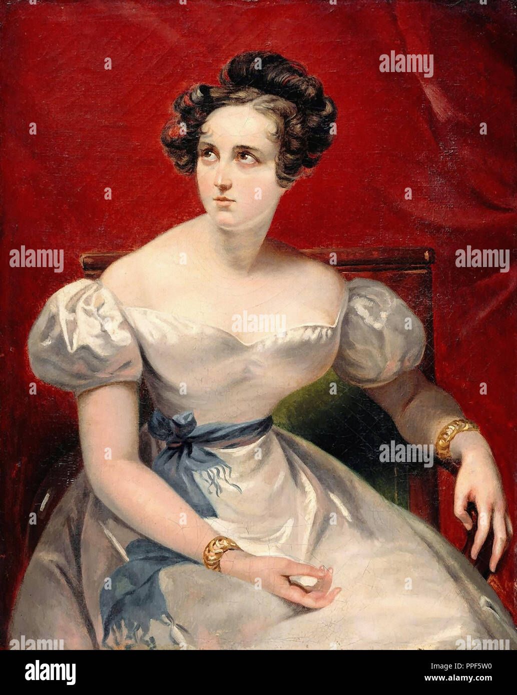 Dubufe Louis Edouard - Portrait De La Comédienne Harriet Smithson Stock ...