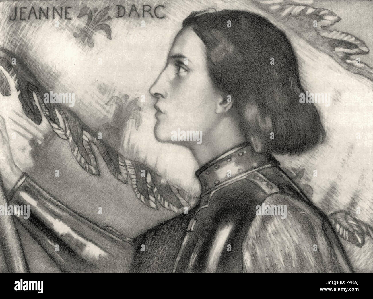Duncan John - Jehanne D'arc Et Sa Garde Ecossaise 1 (Study Stock Photo ...