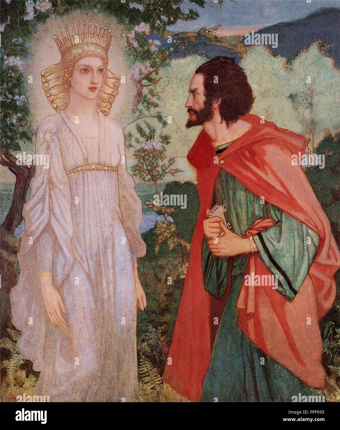 Duncan John - Merlin and the Fairy Queen Stock Photo - Alamy