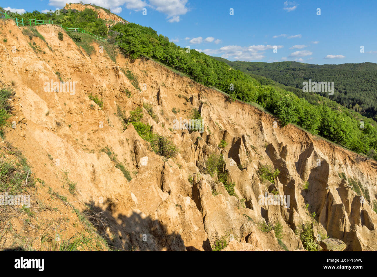 Landscape with rock formation Stob pyramids, Rila Mountain, Kyustendil ...