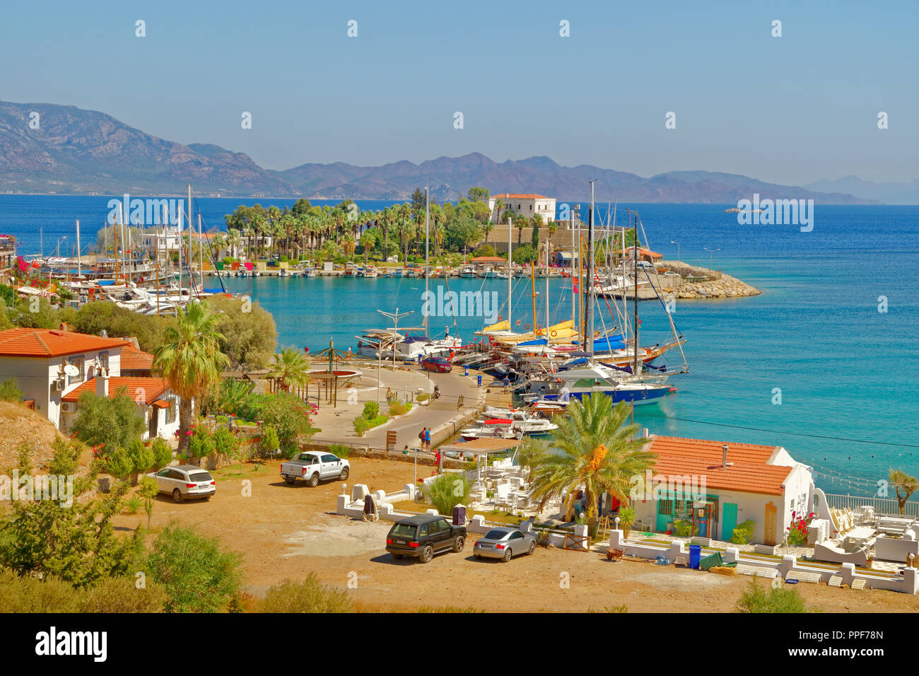 Harbour at Datca on the Dorian peninsula in Mugla Province near ...
