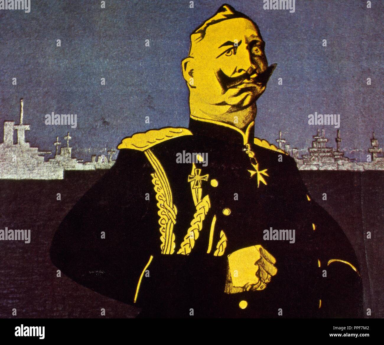 Kaiser wilhelm cartoon hi-res stock photography and images - Alamy