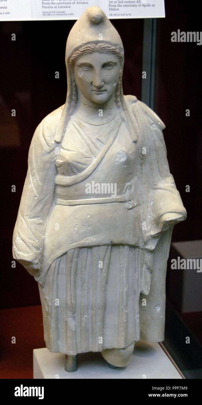 Statue of the goddess Artemis, perhaps Artemis Bendis wearing a ...