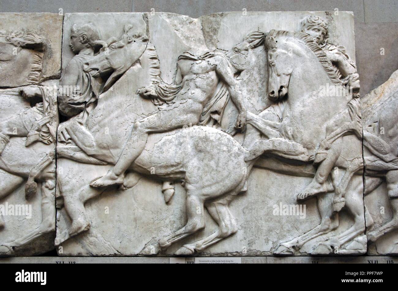 Greek Art. Parthenon. 5th century B.C. North frieze. XLI. Riders. It ...