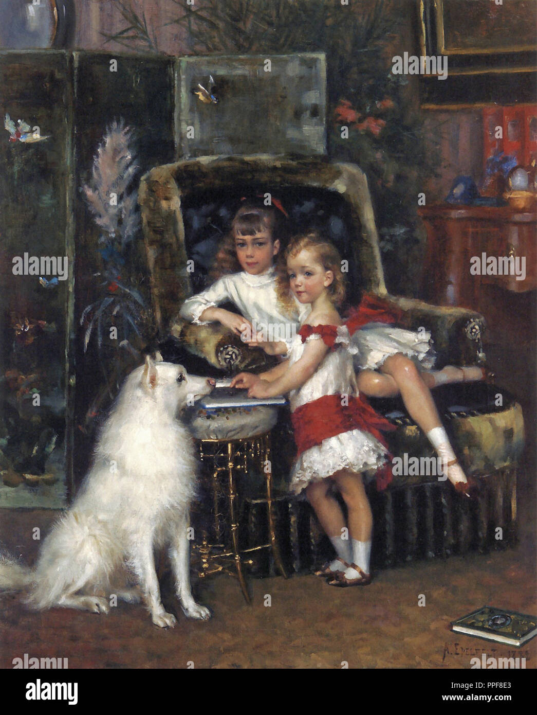 Edelfelt Albert - the Children of Tsar Alexander III Stock Photo - Alamy