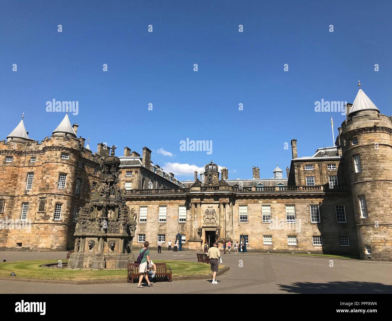The Palace of Holyroodhouse in Edinburgh, the official residence of Her ...