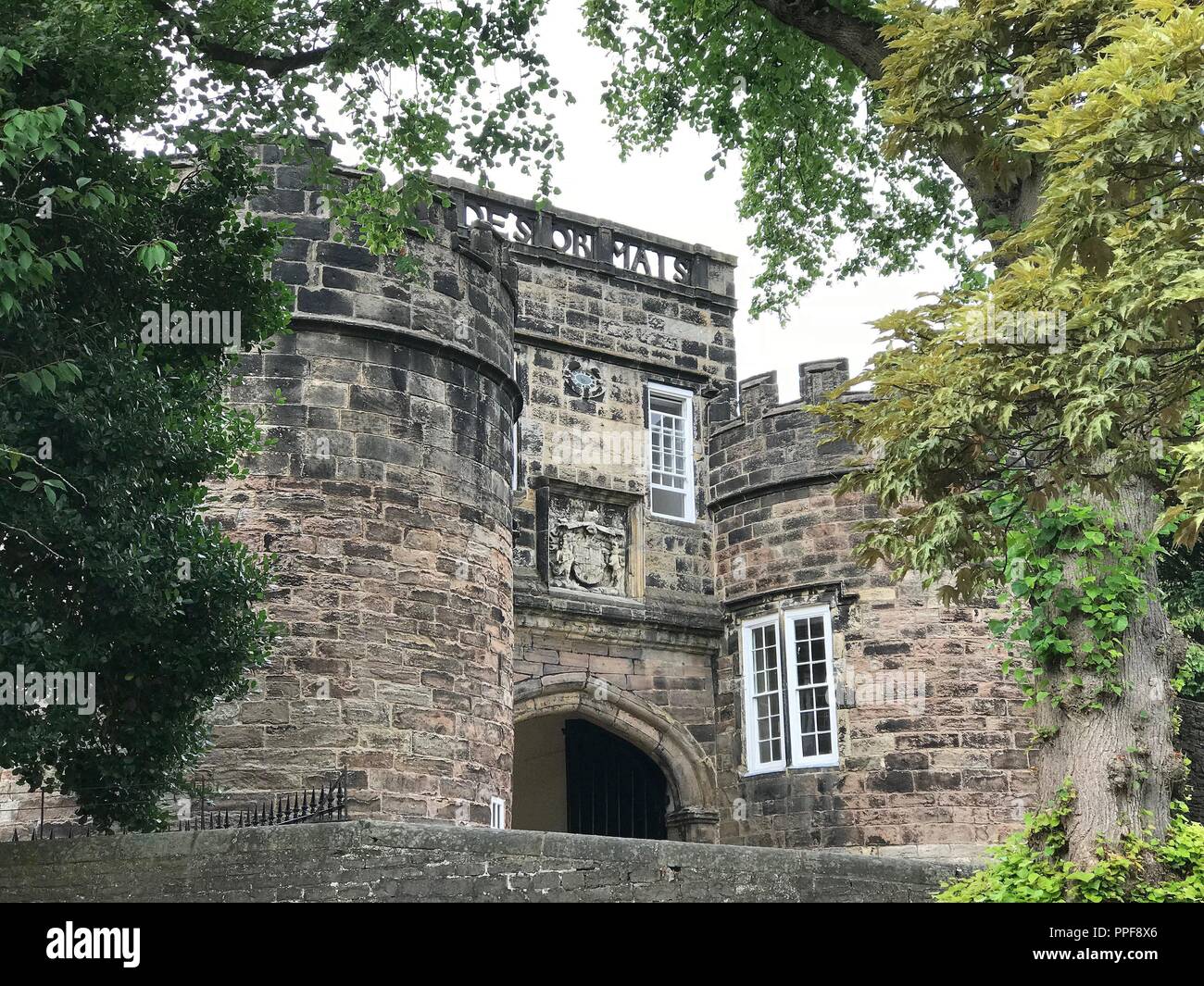 Skipton Castle is a medieval castle in Skipton, North Yorkshire ...